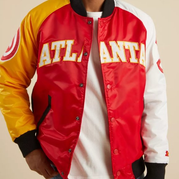 STARTER | Jackets & Coats | Starter Atlanta Hawks Starter Varsity ...